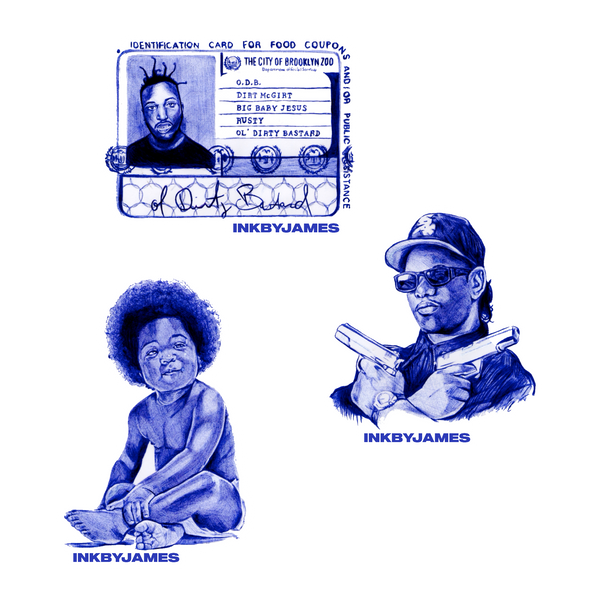 3-inch Pen Sketch Sticker Pack – INKBYJAMES